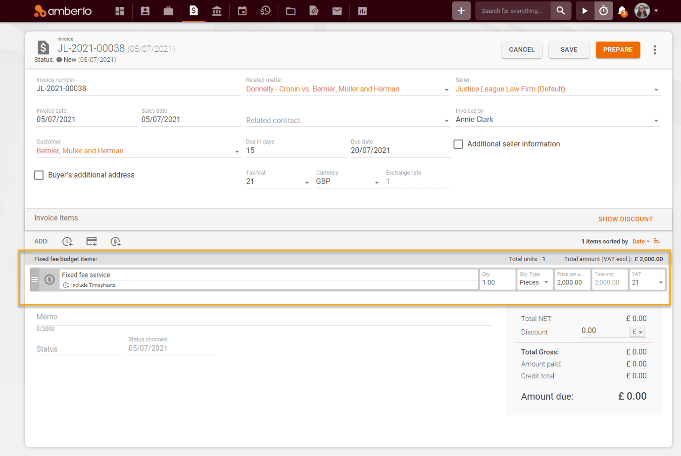 How to Set and Use Fixed Fee Budget?